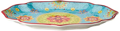 Certified International Tunisian Sunset Oval Platter, 16" x 12", Multicolor, Large