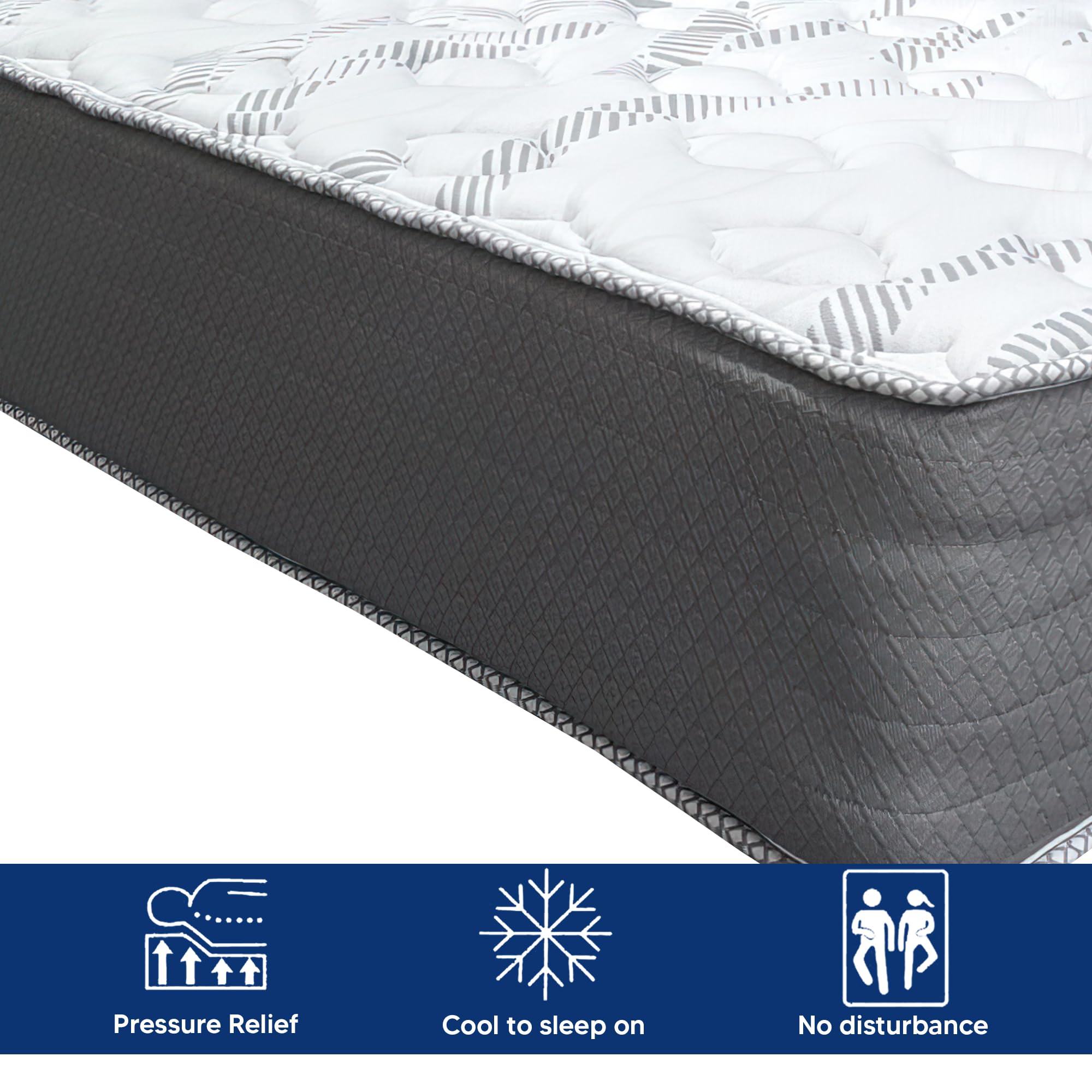 Treaton, 14-Inch Firm Double Sided Tight top Innerspring Mattress, Full XL