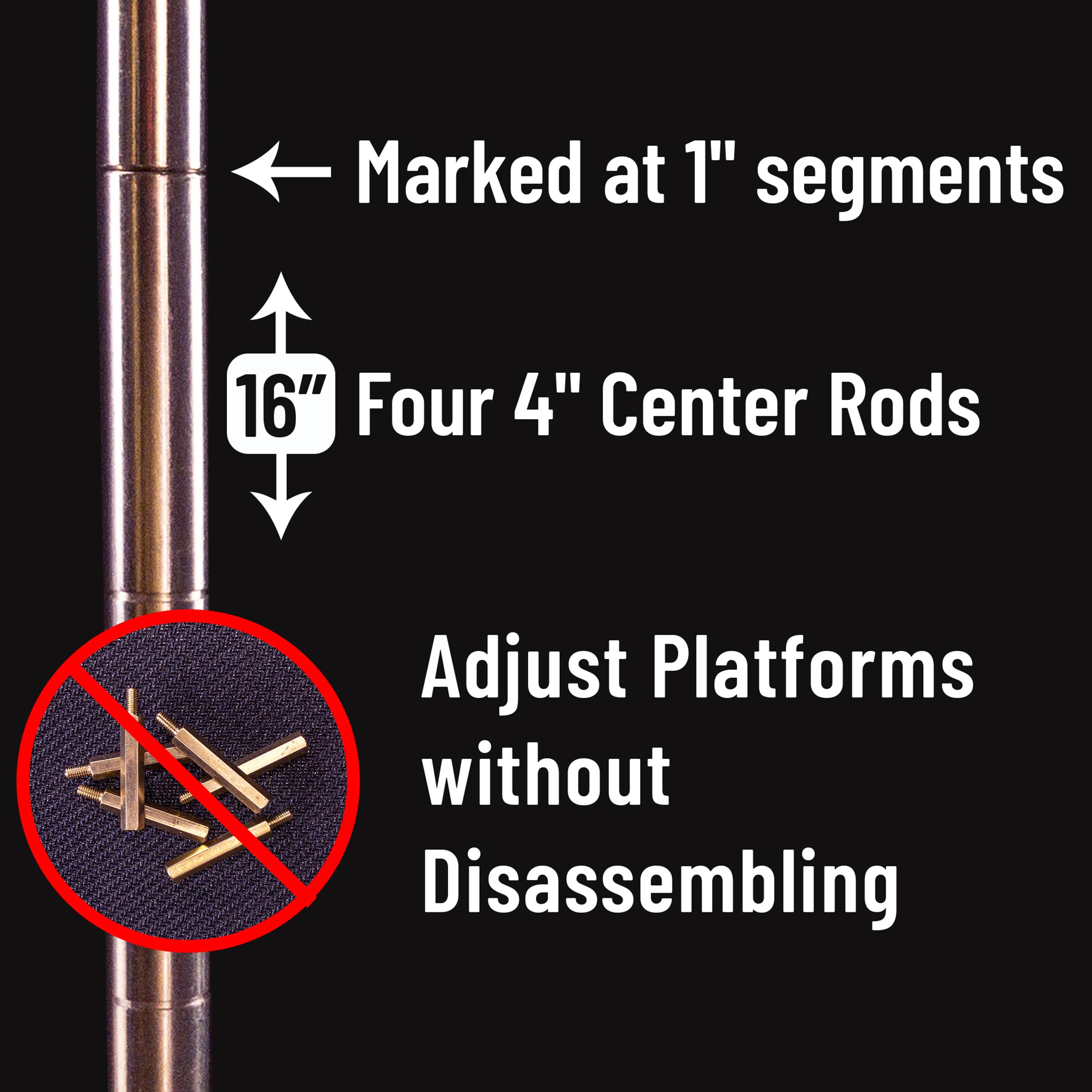 3D Combat Risers – Elite Set | Quick Change Height Feature | Multiple Platforms | Flyer Flight Stand