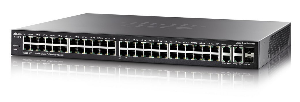 Cisco SG300-52P-K9-NA SG300 52 Port Gigabit PoE