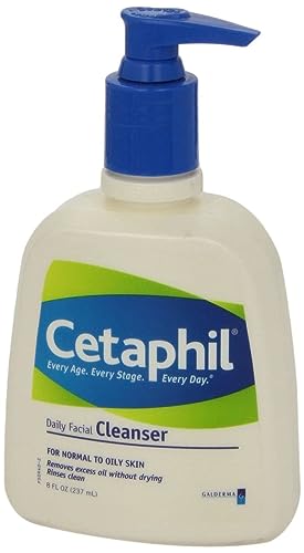 Cetaphil Daily Facial Cleanser for Normal to Oily Skin, 8 Ounce