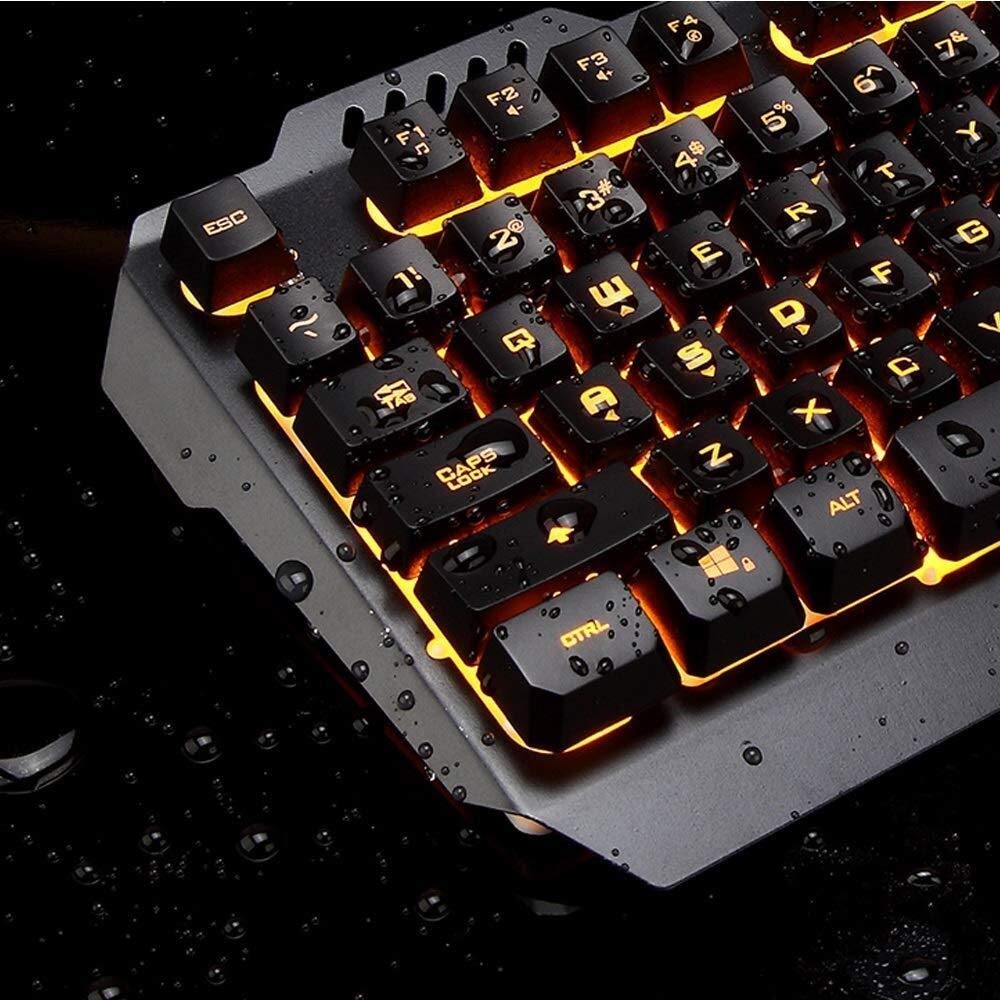 Wyyggnb Gaming Keyboard Computer USB Interface Wired Mechanical Feel Keyboard, Computer Esports Game Keyboard