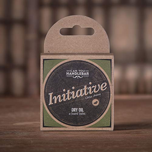 Citrus Beard Balm - Initiative (Citrus Bergamot Lavender Scent) - Beard Balm | Dry Oil Beard Conditioner | 2 Oz Stainless Steel Tin