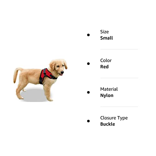 Copatchy No Pull Reflective Dog Harness (Small, red)