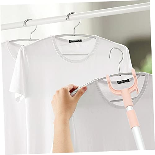 Alipis 2pcs Clothing Racks for Home Heavy Duty Hook Ceiling Hangers Clothesline Retractable Clothesline Outdoor Retractable Clothes Rods Adjustable Clothes Pole Extended Closet Pole Props