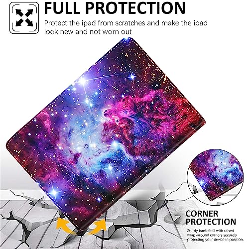Case for iPad Mini 6 2021 8.3 Inch, Multi-Angle Smart Stand Cover Auto Sleep/Wake for iPad Mini 6th Generation 8.3 Inch,Nebula Galaxy