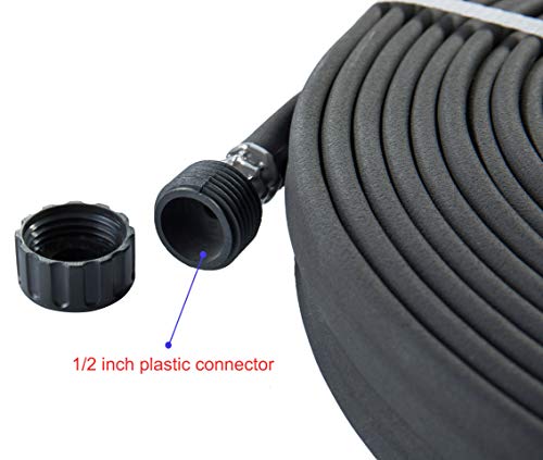 GREEN MOUNT 04070P Garden Soaker hose 1/2 inch 50 ft Heavy Duty for Flower Beds, Seedling