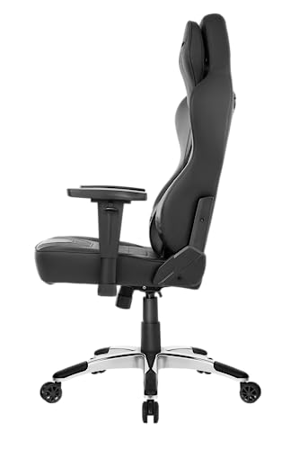 AKRacing Office Series Obsidian Ergonomic Computer Chair with High Backrest, Recliner, Swivel, Tilt, Rocker and Seat Height Adjustment Mechanisms - Carbon Black - PC/Mac/Linux