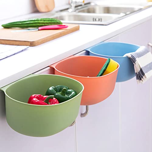 Alipis Plastic Bins Bins 2 pcs Storage Garbage Home Office Green for Kitchen Friendly Environmental Hanging Bin Cabinet Cover Wastebasket Door Without Rubbish Can Trash Rubbish Container