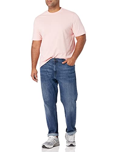 Amazon Essentials Men's Regular-Fit Short-Sleeve Crewneck T-Shirt, Pack of 2, Light Pink, Large