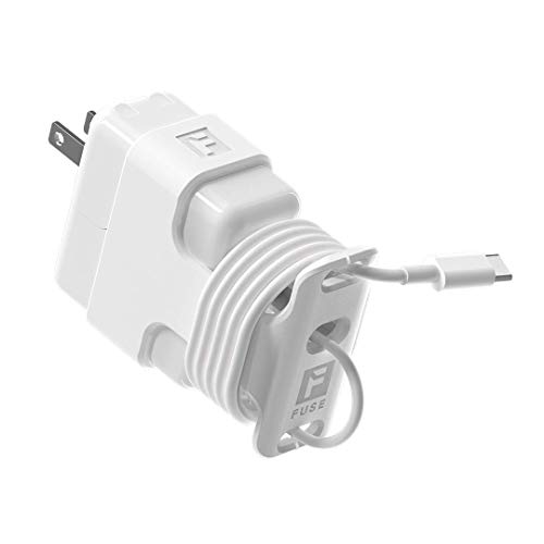 The Snap Back Charger Winder Compatible with Apple 30W USB-C Chargers for Travel and Cable Management