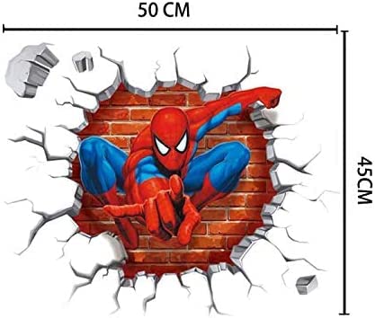 3D Wall Decals Peel and Stick, Removable DIY Wall Stickers for Boy Kids Bedroom Nursery Playroom Decoration
