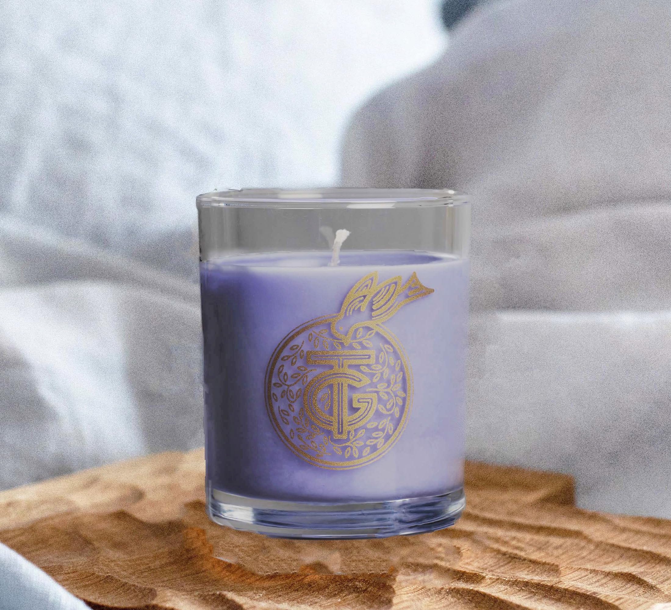 Organic Wild Lavender Candles | Scented Candles for Home | 6 oz 43 Hour Burn, Lavender Candle in Glass Jar