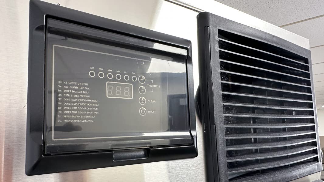 Commercial Ice Maker Hotel Ice Maker with Large Dispenser- 350 lb/per Day NSF Certified HD-130B