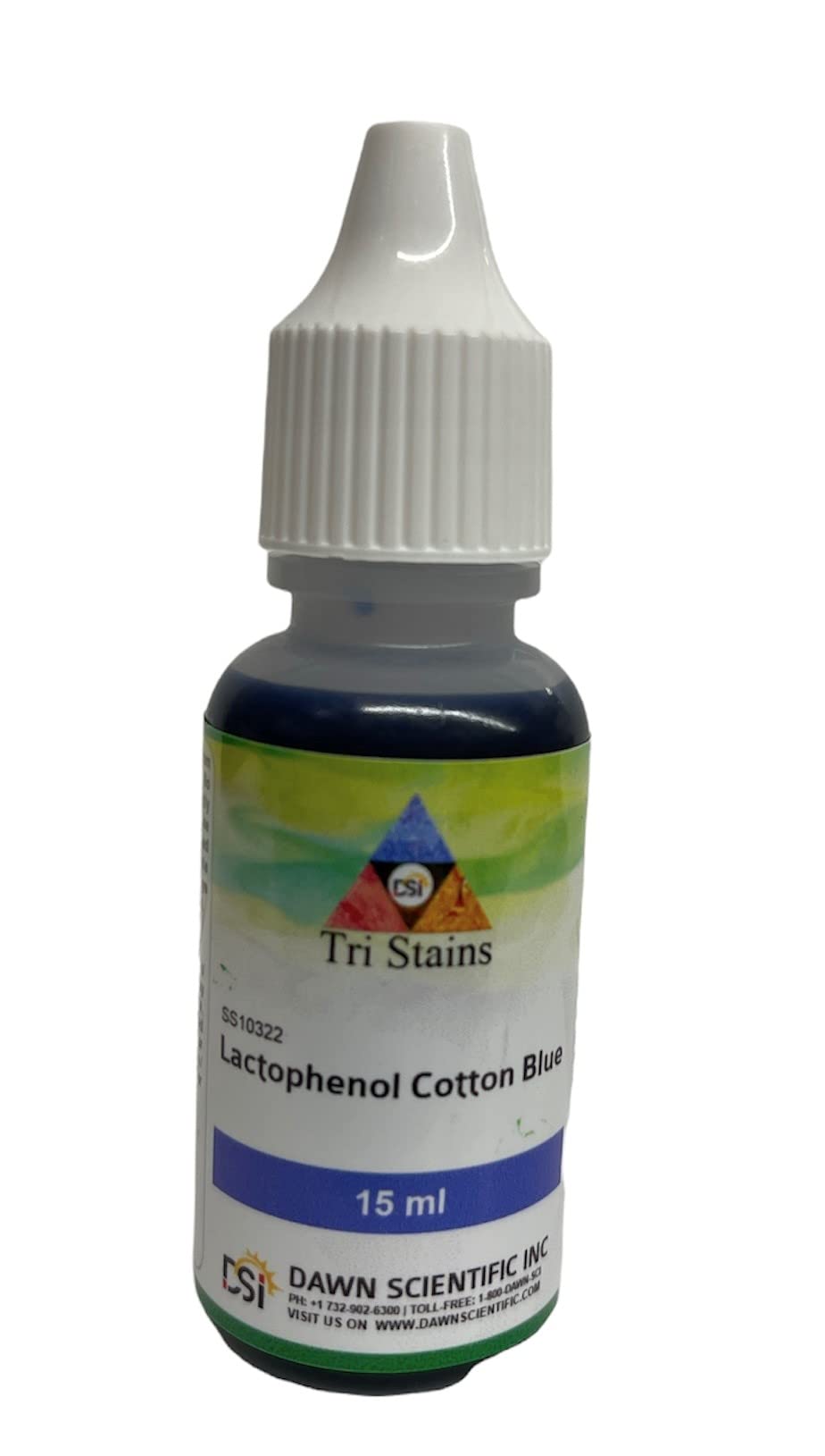 Lactophenol Cotton Blue 15mL Dropper Bottle