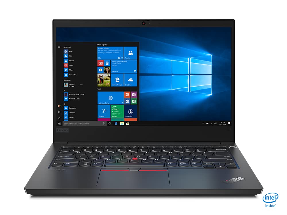 Lenovo ThinkPad E14 14" Full HD Laptop, Intel Core i5-10210U, 8GB RAM, 1 TB HDD, Windows 10 Pro