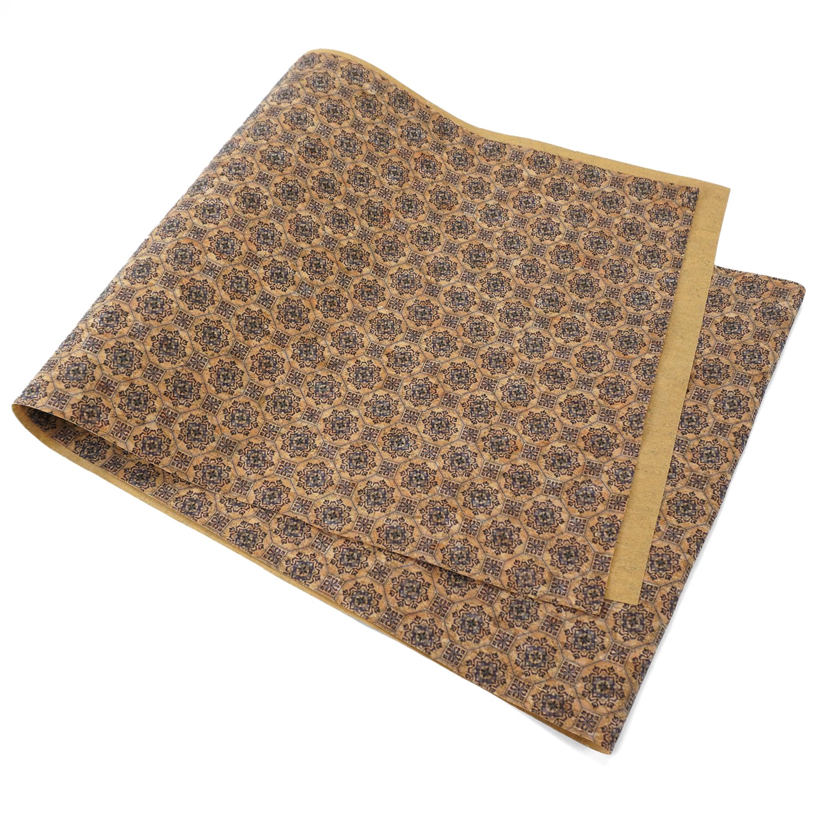 Gnognauq Cork Fabric by The Yard Fabric Sheets, Soft Cork Faux Sheets Natural Color Sewing Fabric for Sewing Pouches Wallets DIY Crafts, 1.5m x 32cm (3)