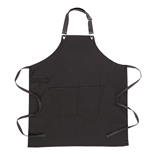 Chef Works Unisex Boulder Bib Apron, Purple Black, One Size
