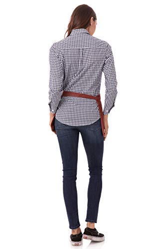 Chef Works Unisex Uptown Waist Apron, Red Navy, One Size