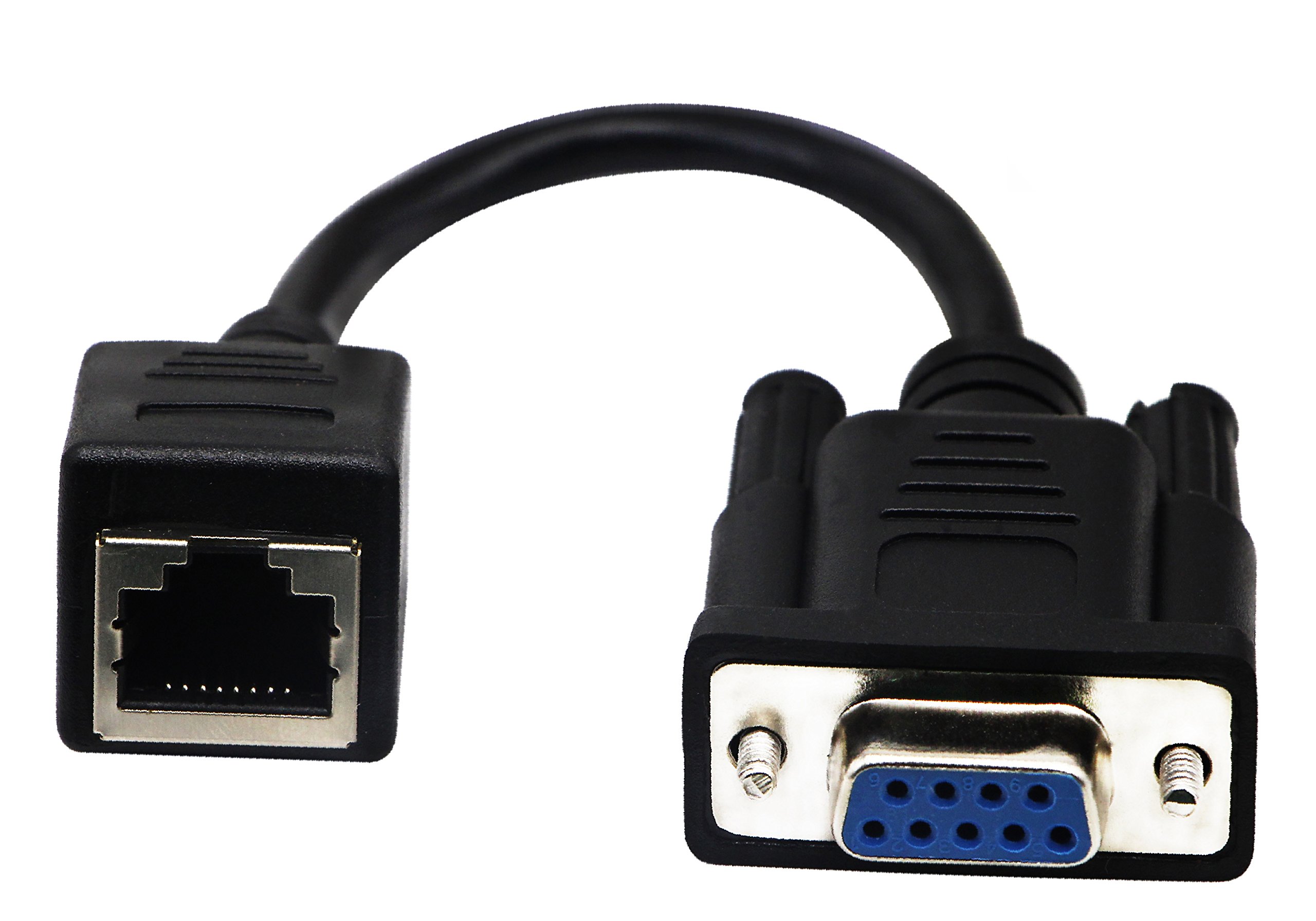 zdyCGTime RJ45 to RS232 Cable, DB9 9-Pin Serial Port Female&Male to RJ45 Female Cat5/6 Ethernet LAN Console(15CM/6Inch) 2Pack