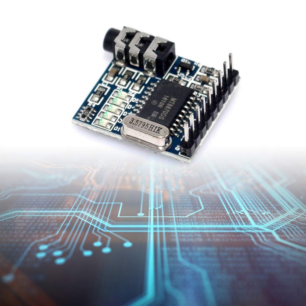 KOOBOOK 5Pcs MT8870 DTMF Voice Decoder Decoding Module Telephone/Audio Decoder Speech Module for Arduino