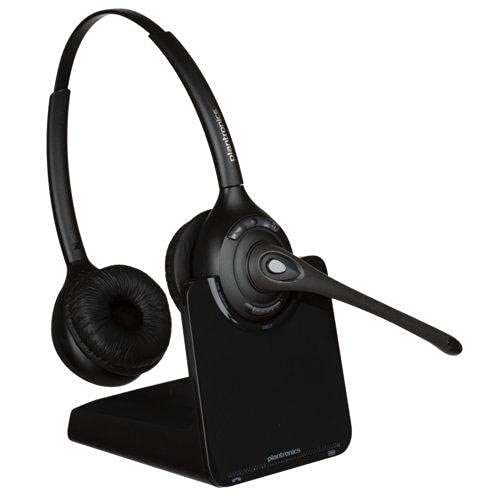 Plantronics CS520 Wireless Headset System Bundle With Headset Advisor Wipe (Renewed)