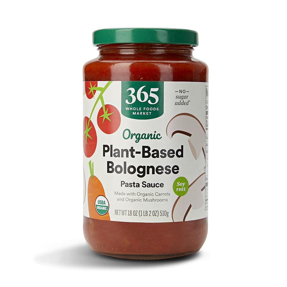 365 By Whole Foods Market, Organic Vegan Bolognese Pasta Sauce, 18 Ounce