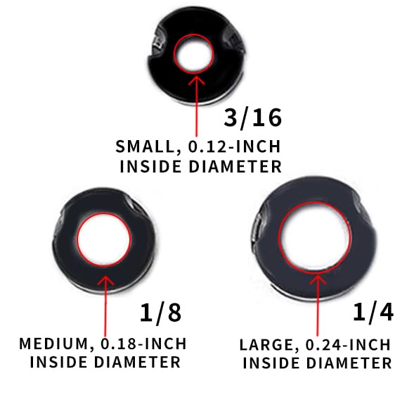 3 Sets Aluminum Hunting Bow Sight Peep for Compound Bow (Golden)