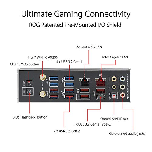 ASUS ROG X570 Crosshair VIII Formula AM4 Zen 3 Ryzen 5000 & 3rd Gen Ryzen ATX Motherboard with PCIe 4.0, on-Board WiFi 6 (802.11Ax), 5 Gbps LAN