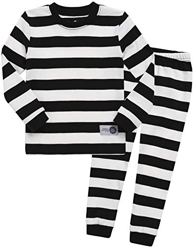 VAENAIT BABY Kids Girls Sleepwear Pajama 2pcs Set Color Magic Black White XL