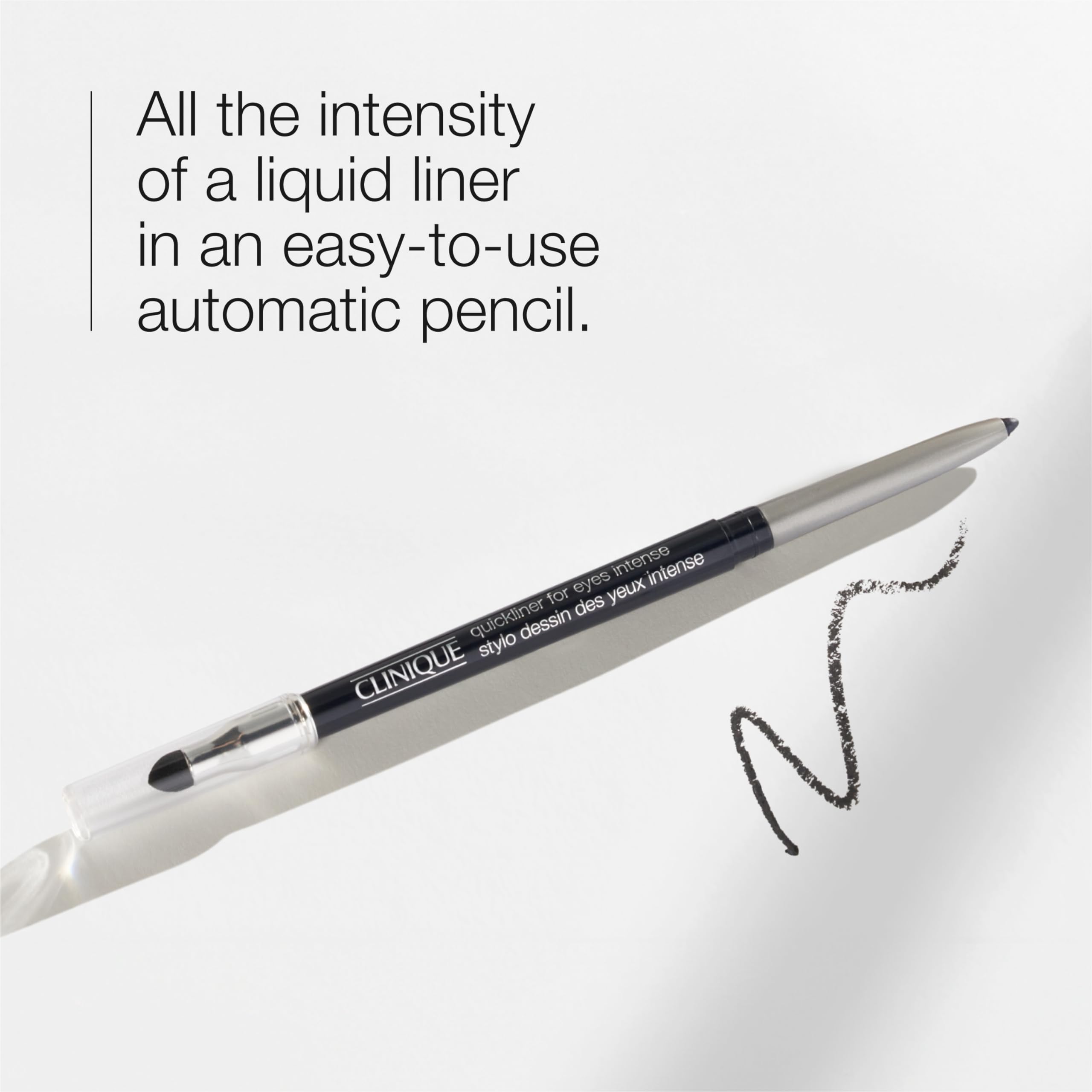Clinique Quickliner For Eyes Intense | Water Resistant, Smudge Resistant + Safe For Sensitive Eyes, Intense Midnight