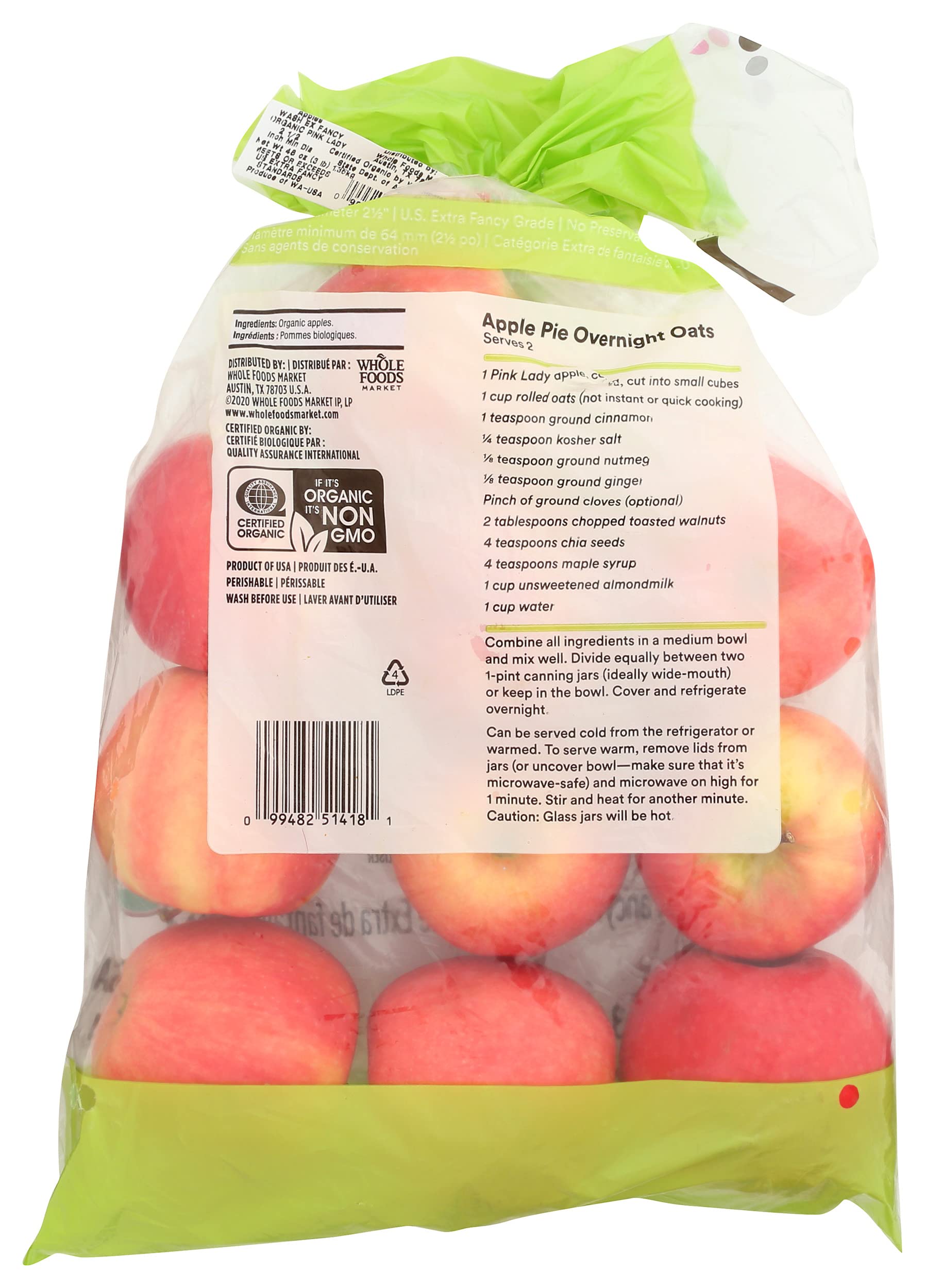 365 by Whole Foods Market, Organic Pink Lady Apples, 48 Ounce