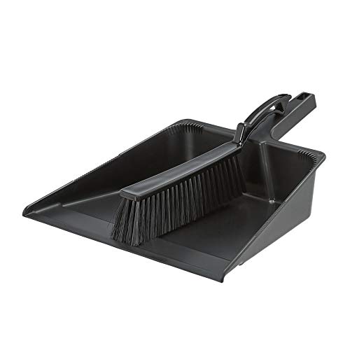 AmazonCommercial 16" Jumbo Dust Pan and Brush Set - 6-Pack