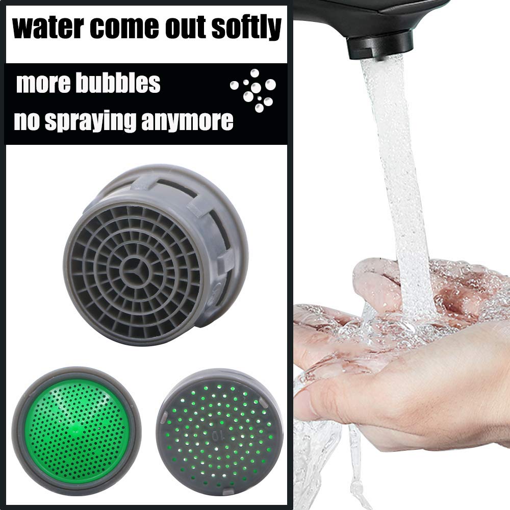 4.5 GPM Flow Retrictor Insert Faucet Aerators ,Faucet Replacement Parts Bathroom 4 Pack, Standard Size Faucet Aerator
