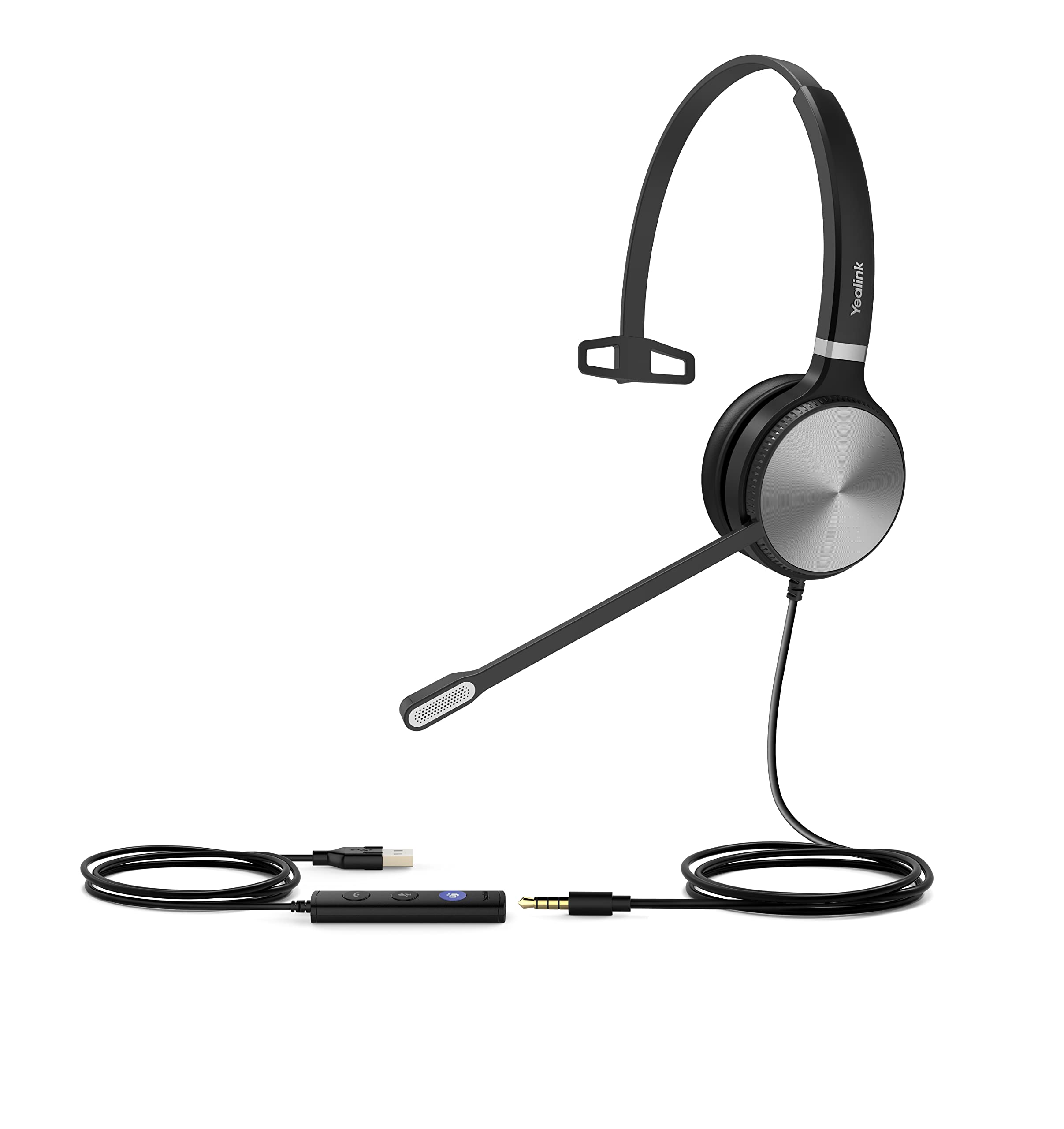 Yealink UH36 Series Headset, Wired Single-Ear | Teams Certified (UH36 Mono)