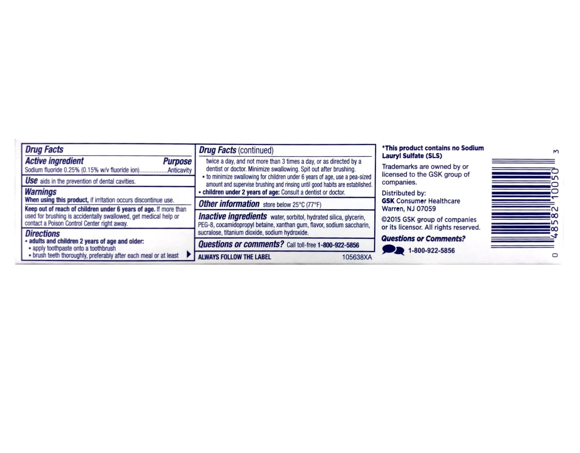 biotène Gentle Formula Fluoride Toothpaste, Fresh Mint 4.3 oz ( Pack of 3), (PPAX1366750)