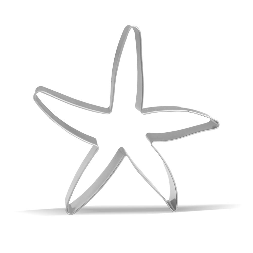 4.1 inch Starfish Cookie Cutter - Stainless Steel