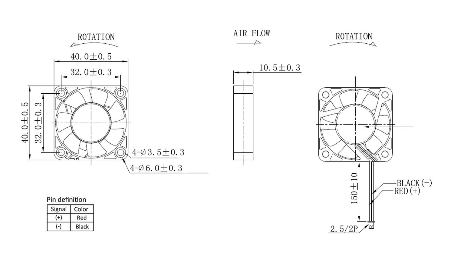 Easycargo 4pcs 3D printer 40mm Fan 12V DC, 4010 Cooling Fan Sleeve Bearing Brushless 2 pin, 40mm Cooler Fan + Grill Mounting Kit 40mm x 40mm x10mm