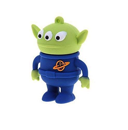 2.0 Toy Story Three Eyed Alien 64GB USB External Hard Drive Flash Thumb Drive Storage Device Cute Novelty Memory Stick U Disk Cartoon