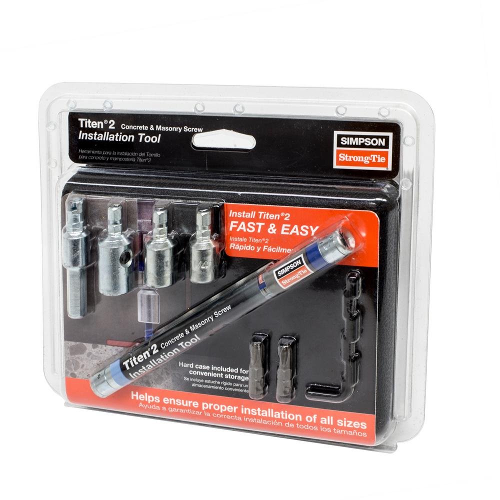 Simpson Strong Tie TTN2INSTALLKIT Titen Screw Installation Tool Kit (1-per Pack)