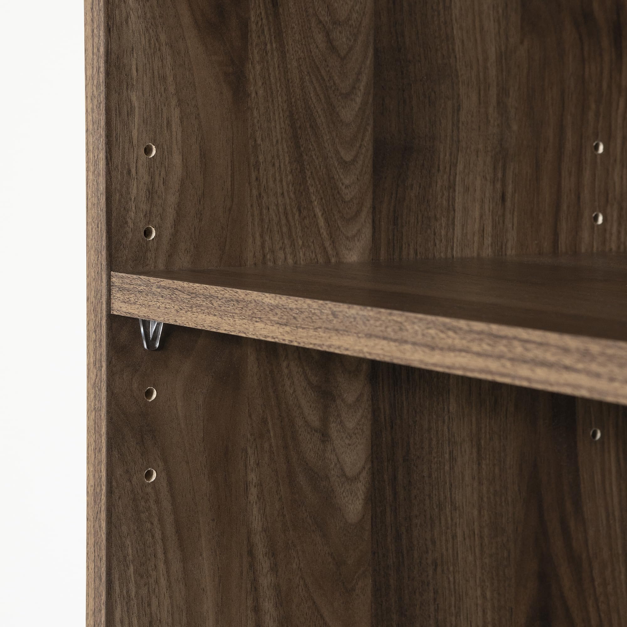 South Shore Axess 5-Shelf Narrow Bookcase Natural Walnut, Contemporary