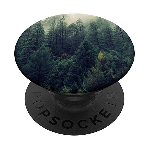 Green Pine Tree Forest In The Big Mountain - Nature And Life PopSockets Swappable PopGrip