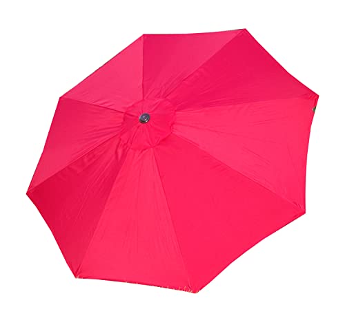 BELLRINO DECOR 7.5ft 8 Ribs RED Replacement STRONG & THICK Patio Umbrella Canopy Cover for (Canopy Only) (RED-78)