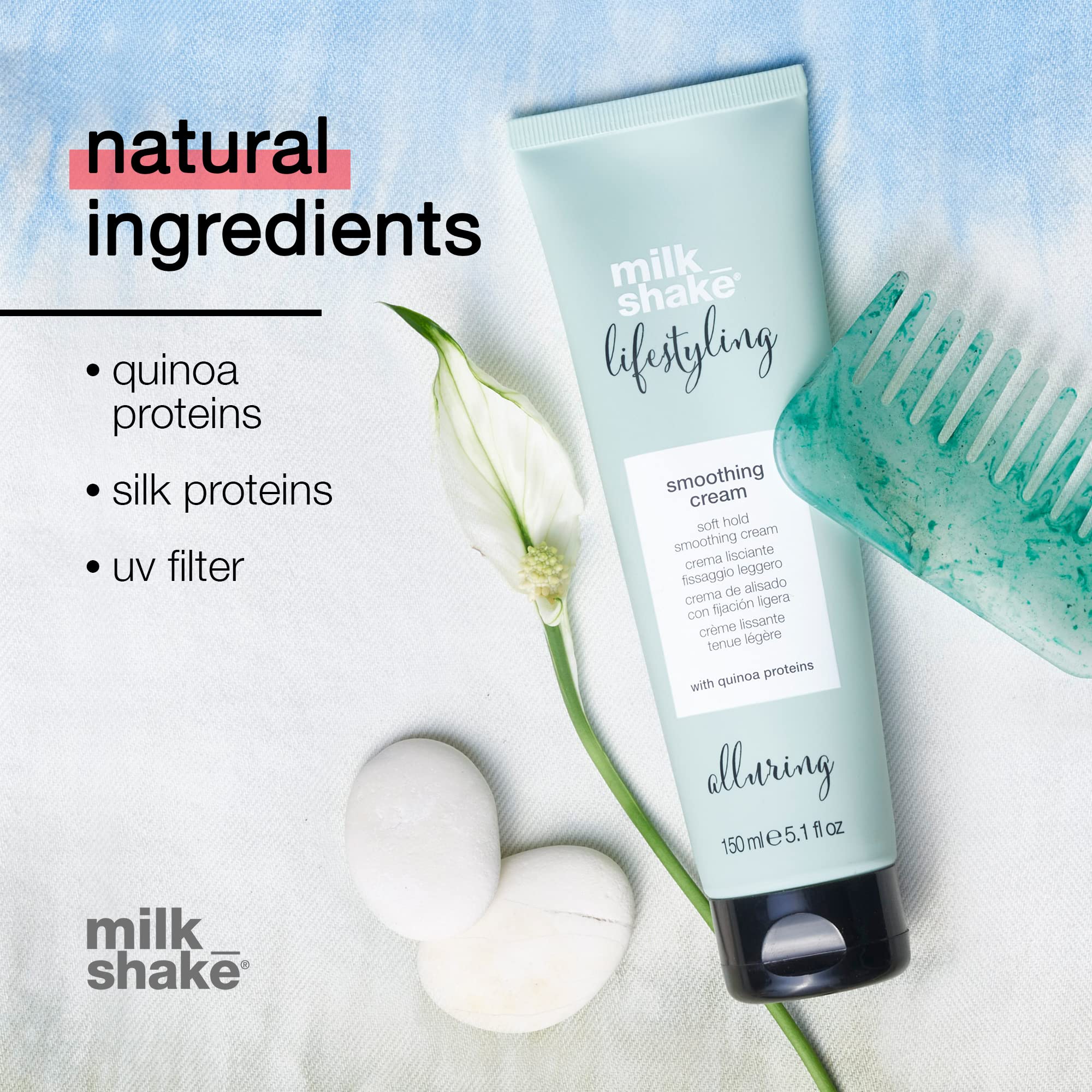 milk_shake Lifestyling Smoothing Hair Cream for Medium to Coarse Hair, 5.1 Fl Oz