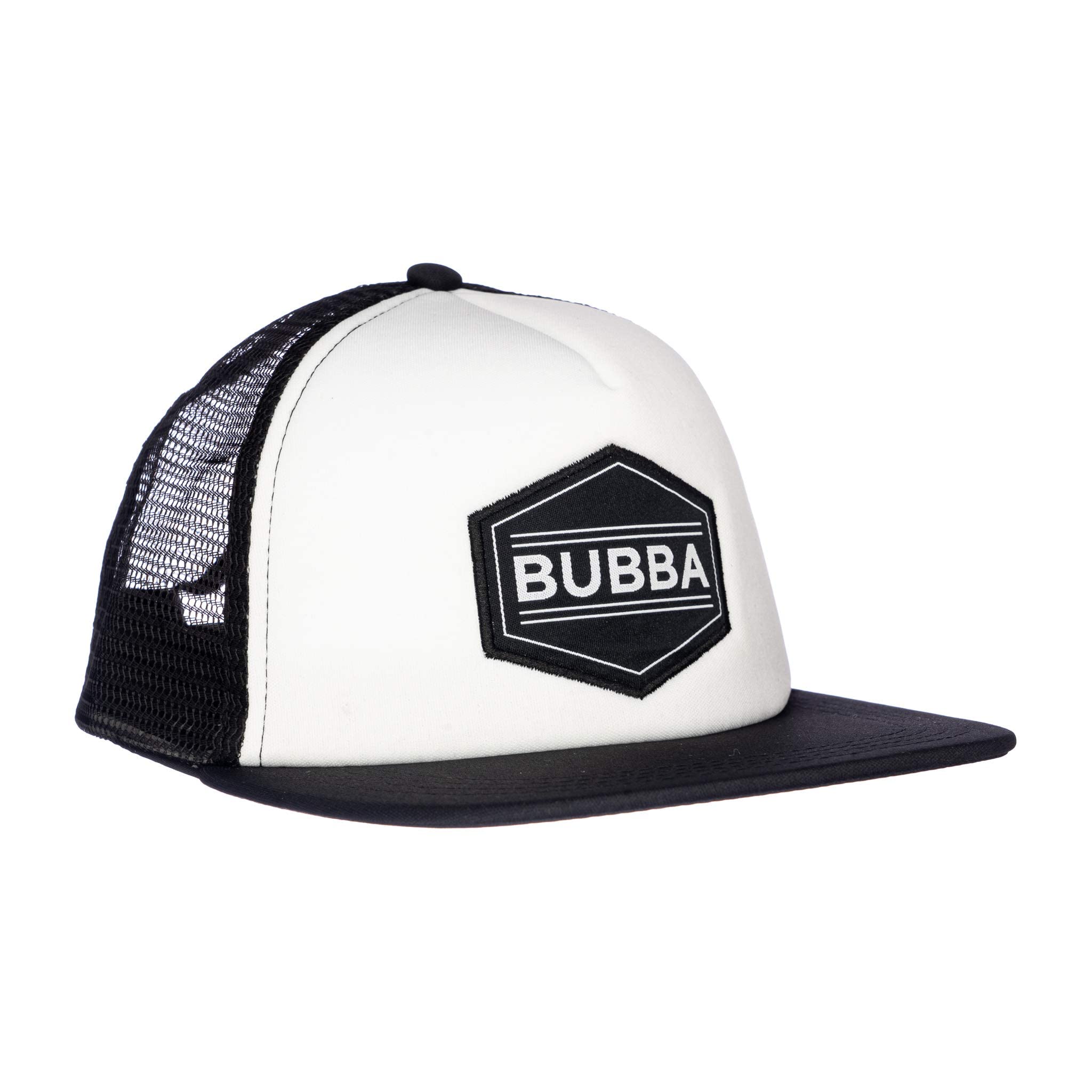 Knuckleheads Little Threads Toddler Boy Outfit, Baseball/Infant Trucker/Newborn Sun Hat - Baby Snap Back Trucker Mesh Fitted Patch Flat Brim Cap Basket Stuffer Gorros (S 12-24 Months, Bubba BW)