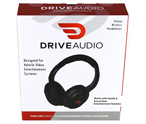 DRIVE AUDIO Wireless Headphones for Honda & Acura (2 Pack) Fits Odyssey, CR-V, Accord, HR-V, Pilot, Passport, Ridgeline, RDX, MDX