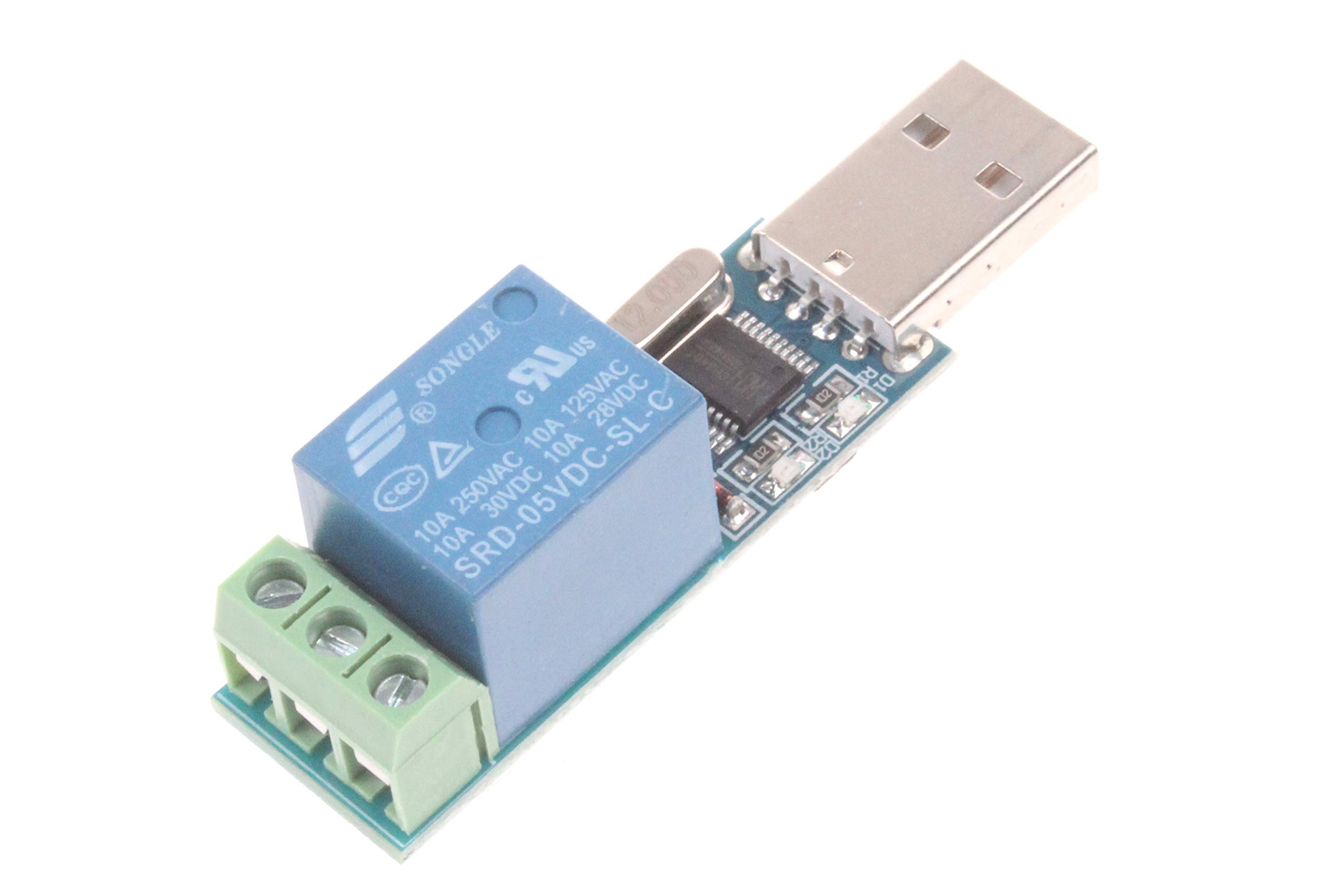 NOYITO 1-Channel USB Relay Module USB Intelligent Control Switch USB Switch (1-Channel USB)