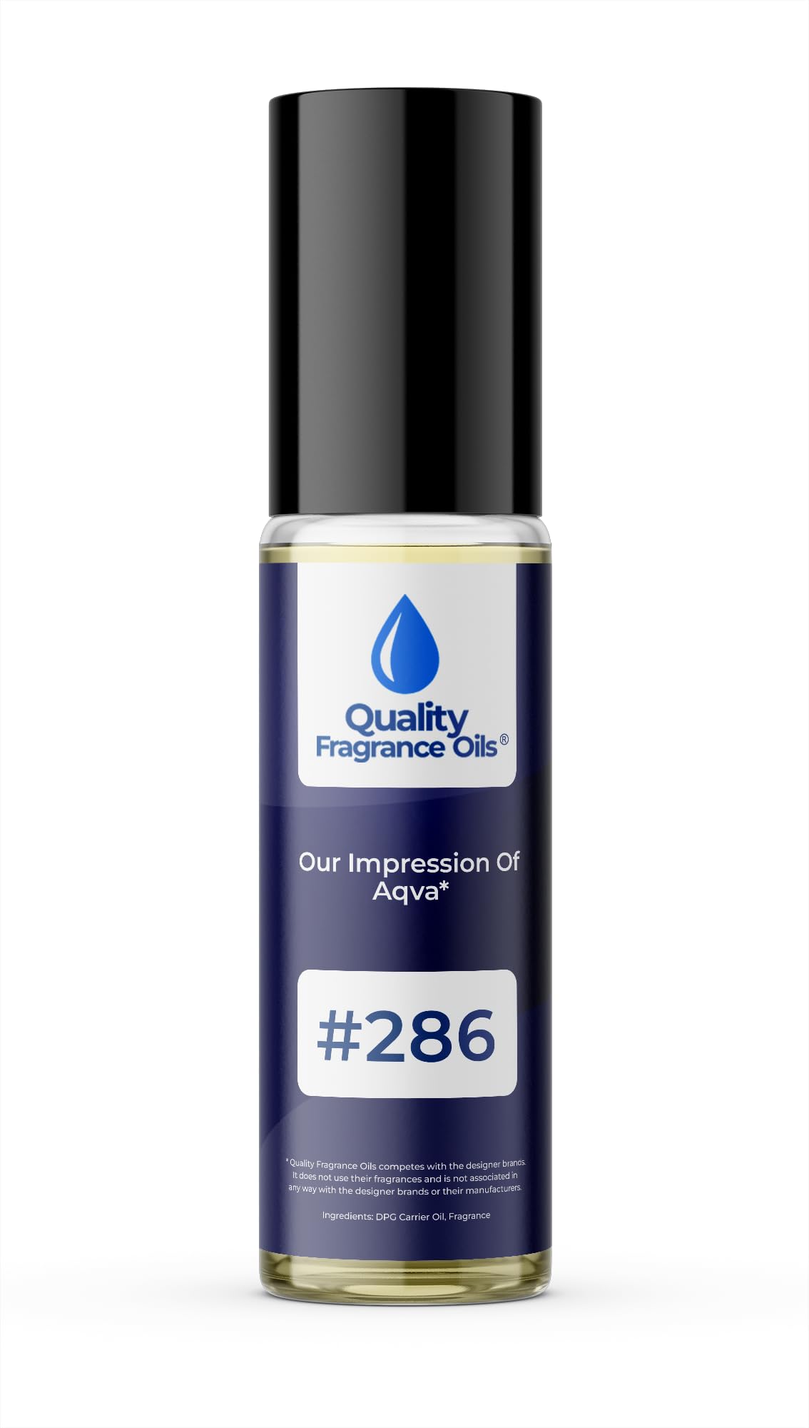 Quality Fragrance Oils' Impression #286, Inspired by Aqva by Blv. for Men (10ml Roll On)