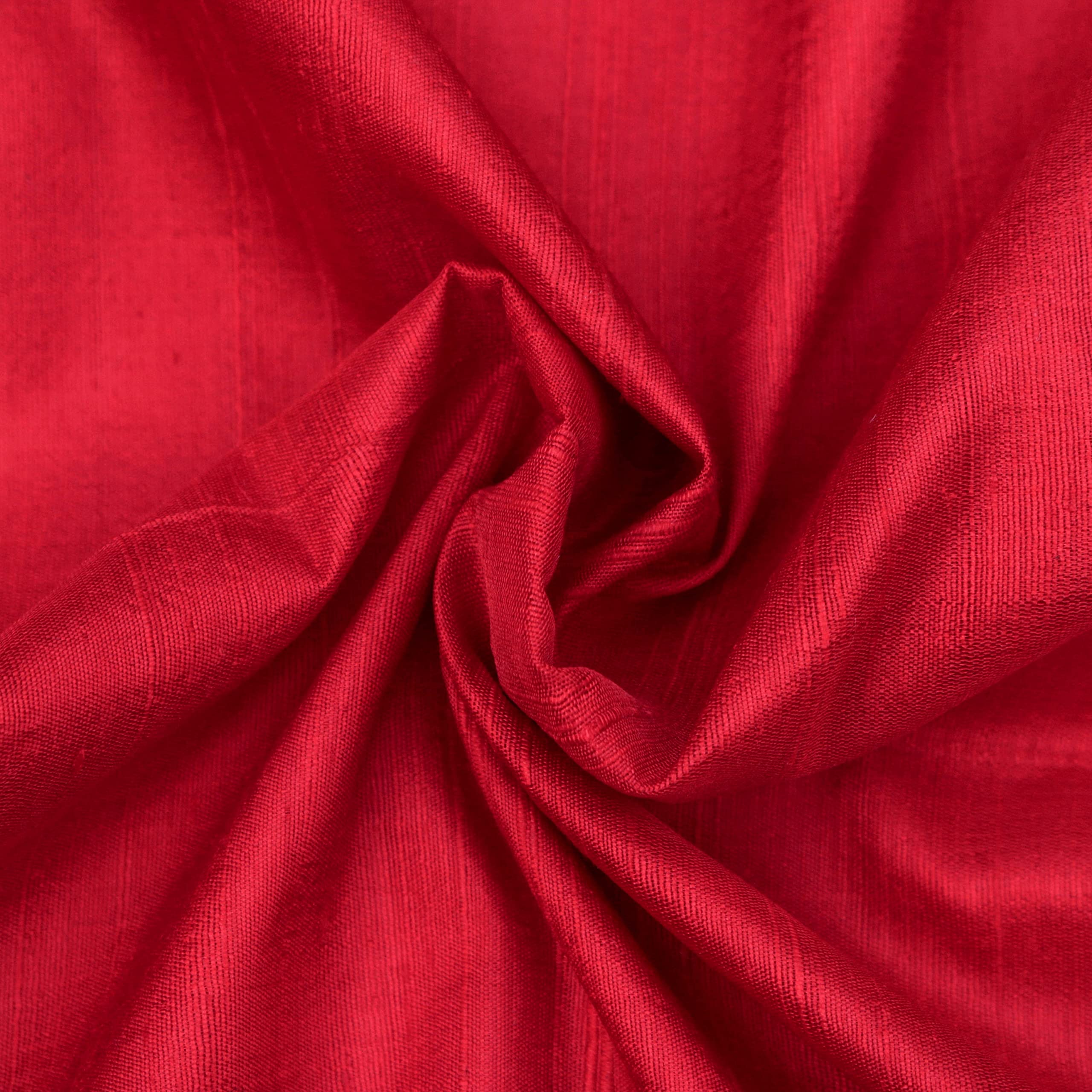 Fabric Mart Direct Silk Fabric, Red Dupioni Silk Fabric, Red Silk Fabric Silk Fabric by The Yard, 1 Continuous Yard Dupioni Silk Fabric, 41 inches Width Silk Dupioni Fabric by Yard