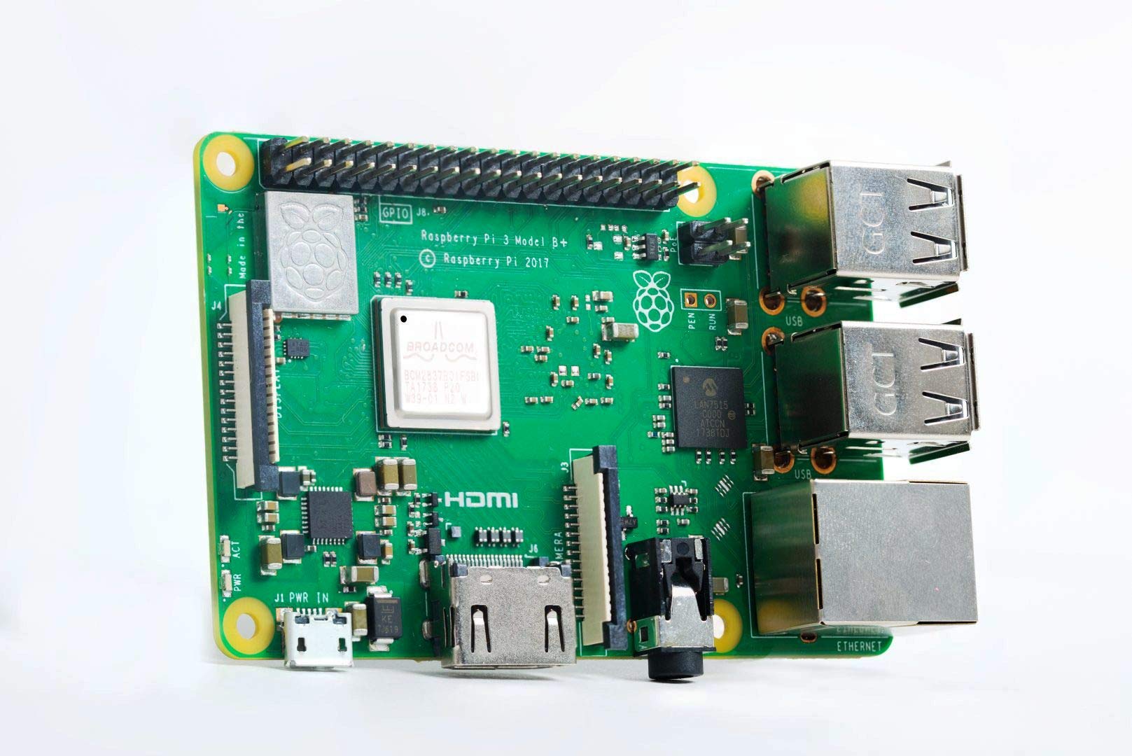 MakerSpot, Raspberry Pi 3 B+ Model B Plus Starter Kit by MakerSpot with 5v3a UL Listed Charger HDMI Cable Heat Sink & 32GB MicroSD Card